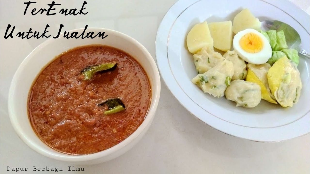 Resep Sambal Kacang Siomay Atau Batagor Paling Enak Youtube