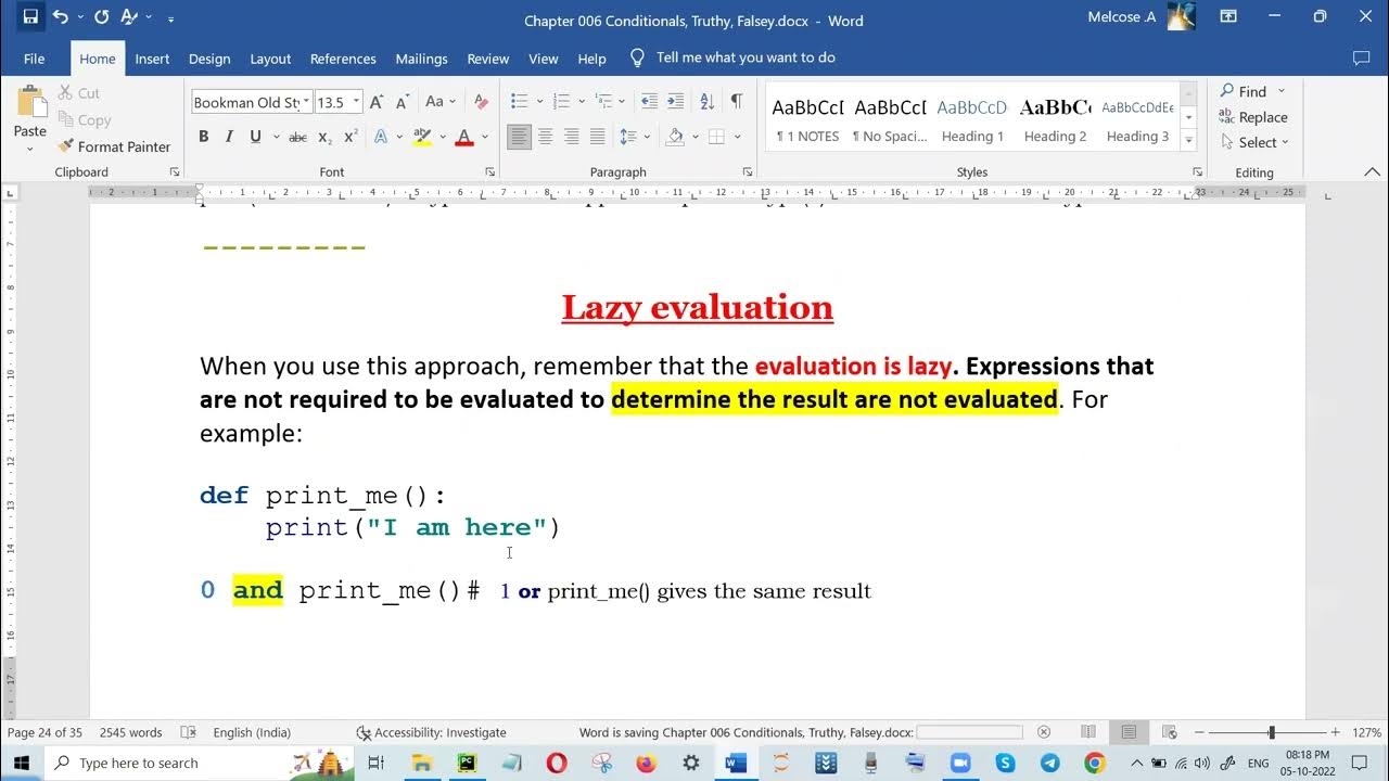 Day 8- Batch 3 - Python Conditionals statements, Truthy, Falsey ...