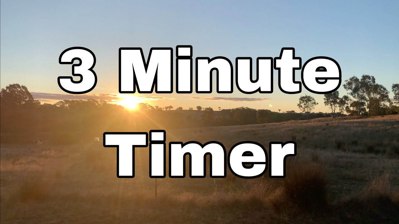 3 Minute Timer with Sunset Timelapse and Relaxing Music - YouTube