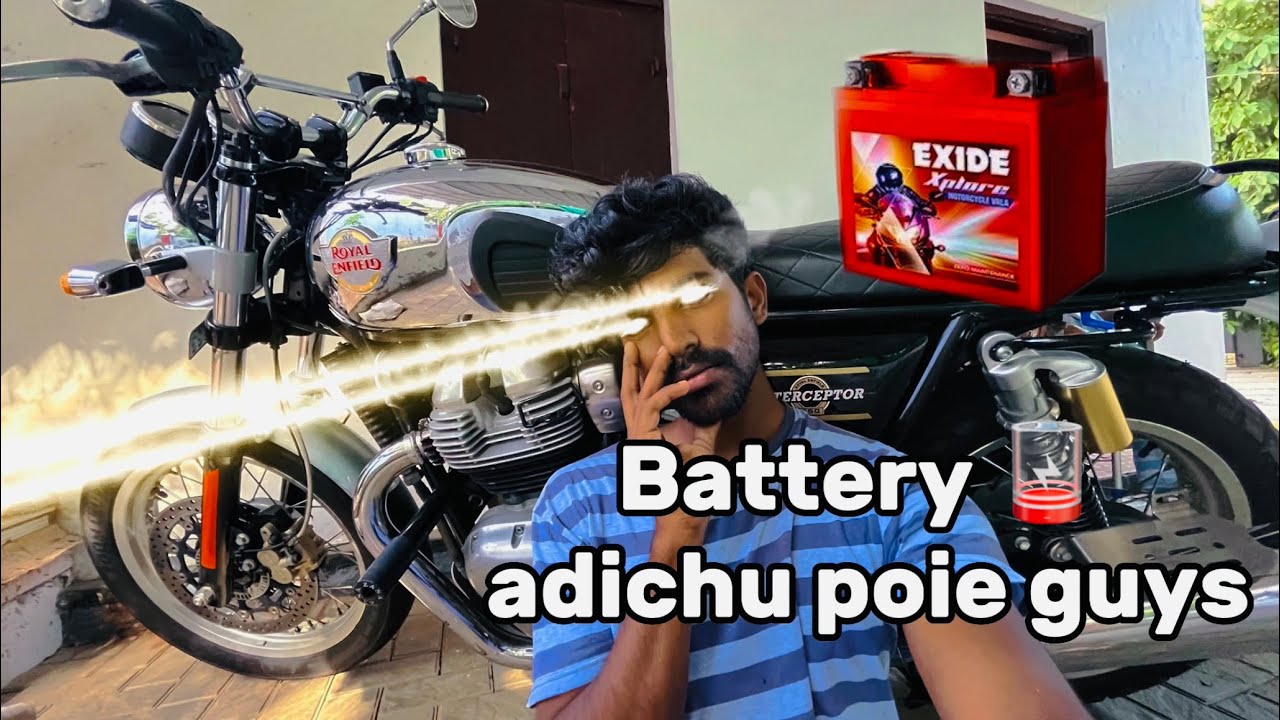 Interceptor 650 battery 🪫 gone 🥹recharged #royalenfield @ashwinjs2001 ...