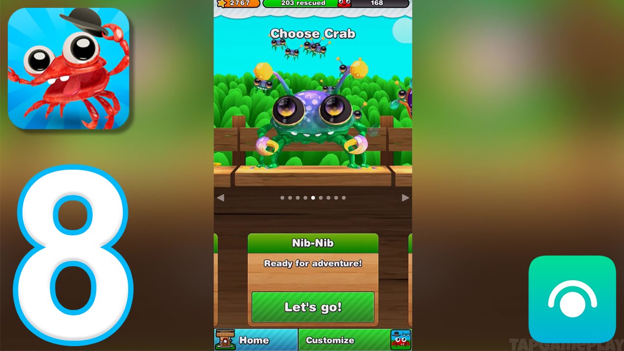 Mr. Crab 2 - Gameplay Walkthrough Part 8 - Scrapyard Easy: Levels 1-4 ...