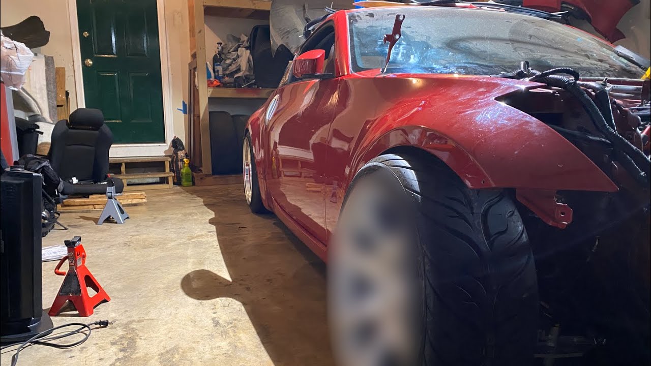 LS SWAPPED 350z FINALLY ON THE GROUND - YouTube
