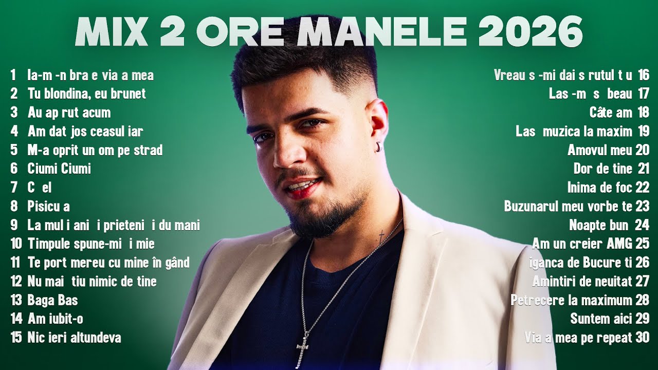 Manele Hit 2026 🎶 Top Cele Mai Ascultate Manele 2026 | MIX 2 ORE MANELE ...
