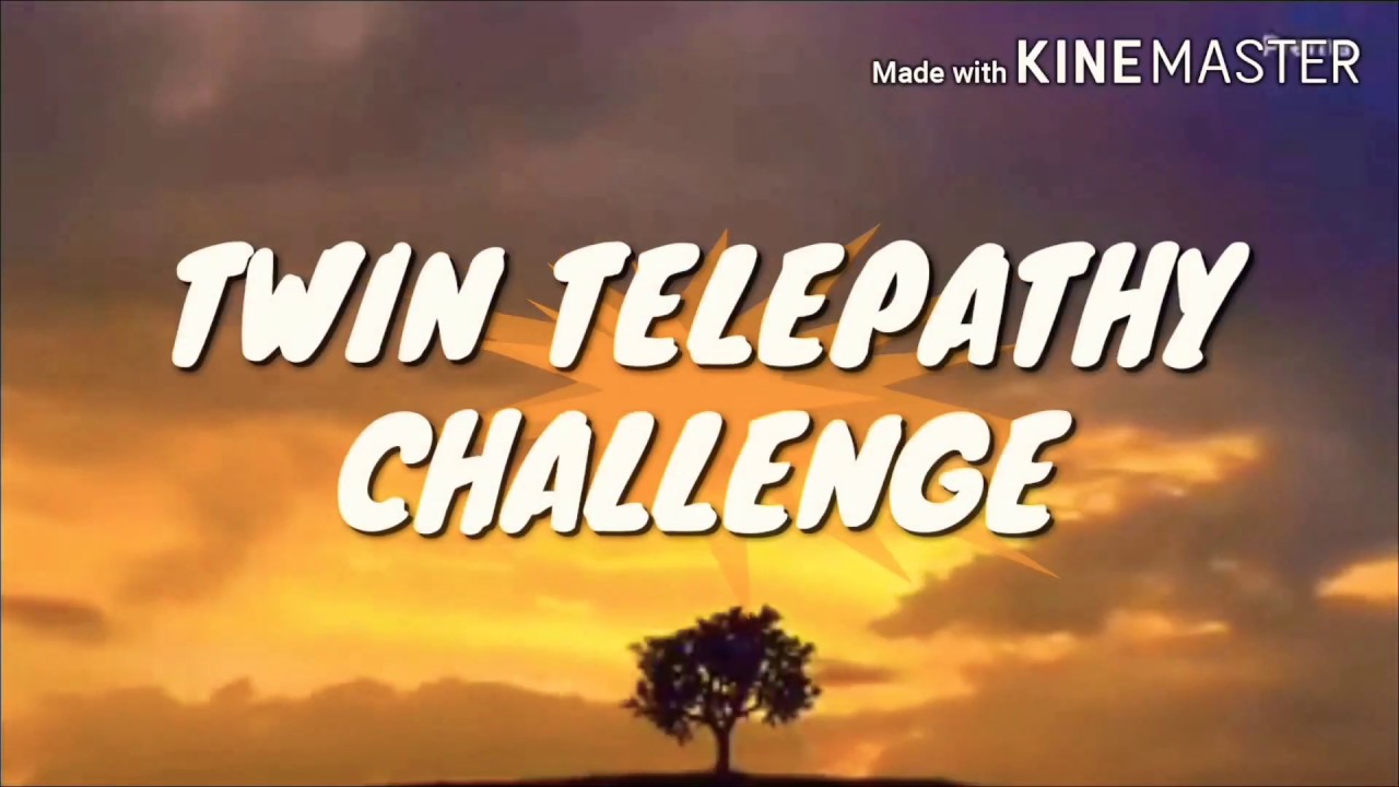 TWIN TELEPATHY CHALLENGE...... With MY SISTER . - YouTube