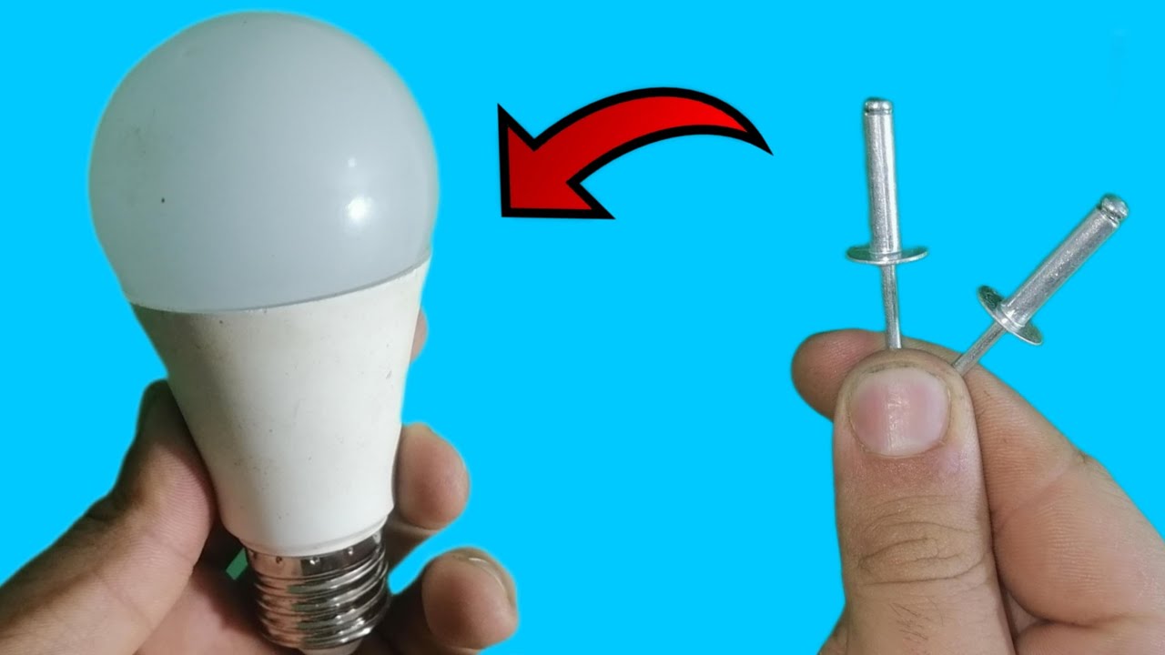A Creative Trick: Illuminate Your LED bulb with a Rivet! | LED bulb ...