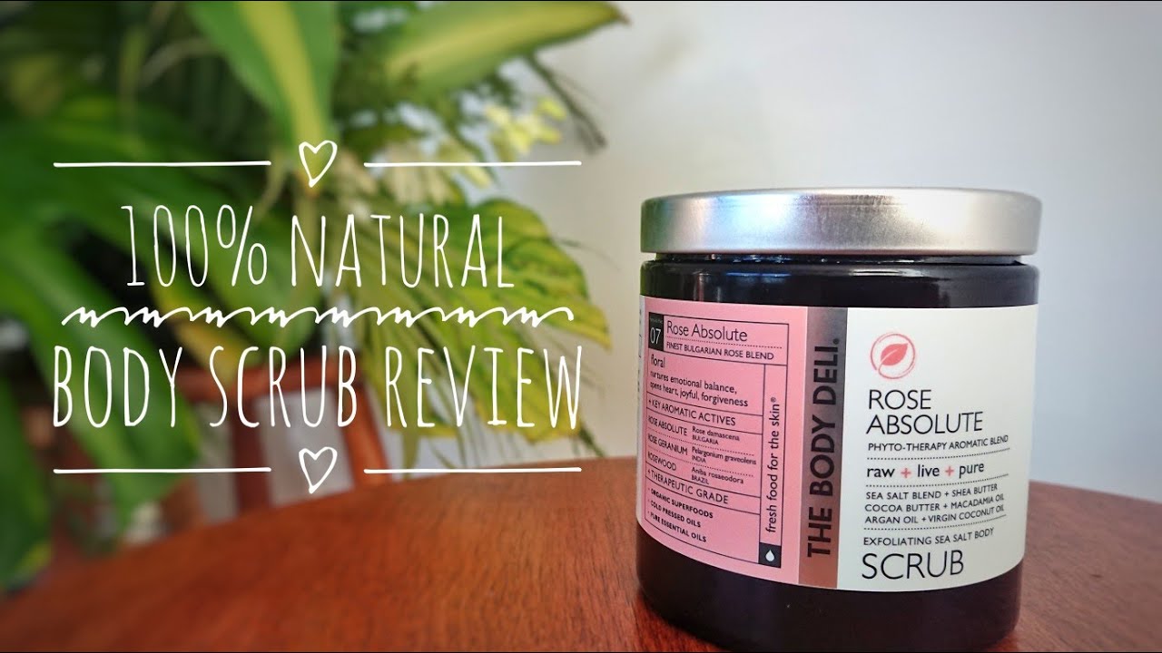 Vegan, Organic Body Scrub - Rose Absolut by The Body Deli - YouTube