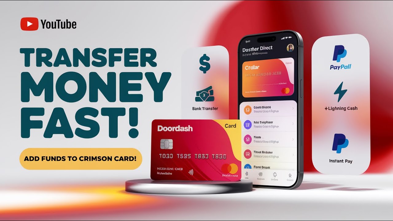 How to Transfer Money to DoorDash Crimson Card | Move Funds to Dasher ...