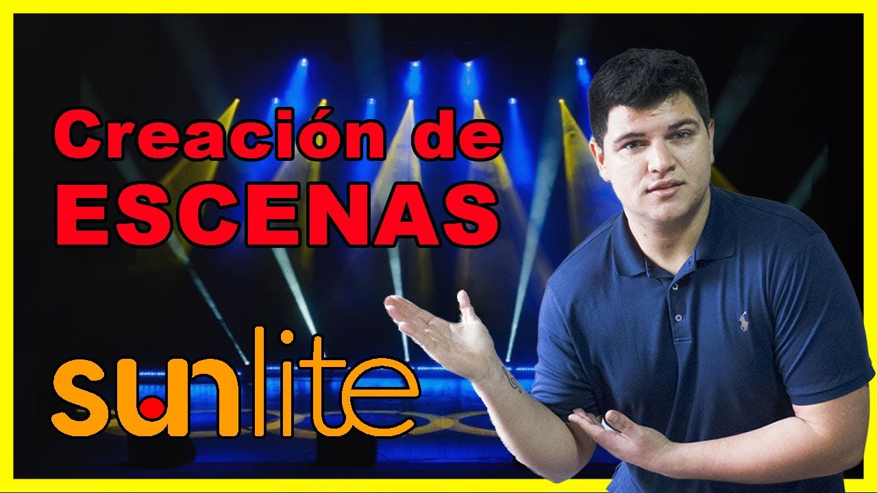 #4 🔥 CREAR ESCENAS DE POSICIÓN Tutorial SUNLITE Suite en ESPAÑOL ⚠️ Controlar luces por DMX ...