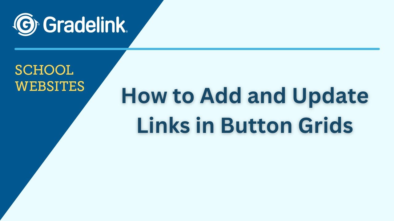 How to Add and Update Links in Button Grids - YouTube