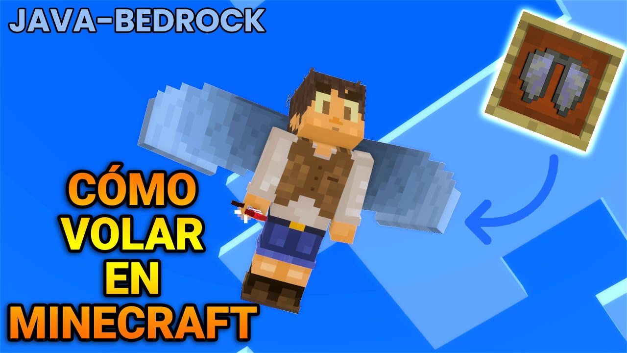 Cómo volar con la Elytra en Minecaft / cómo usar las elytras - YouTube
