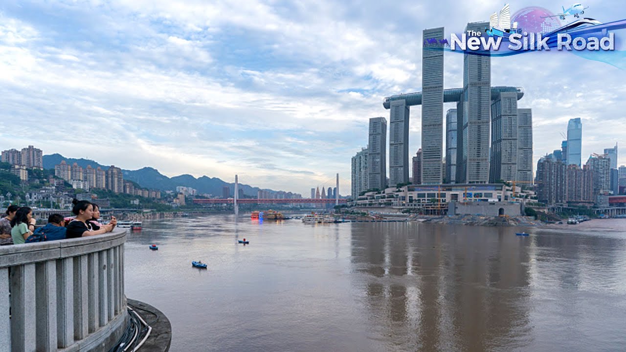 Live: A view of Chongqing's skyline and Chaotianmen Port - YouTube