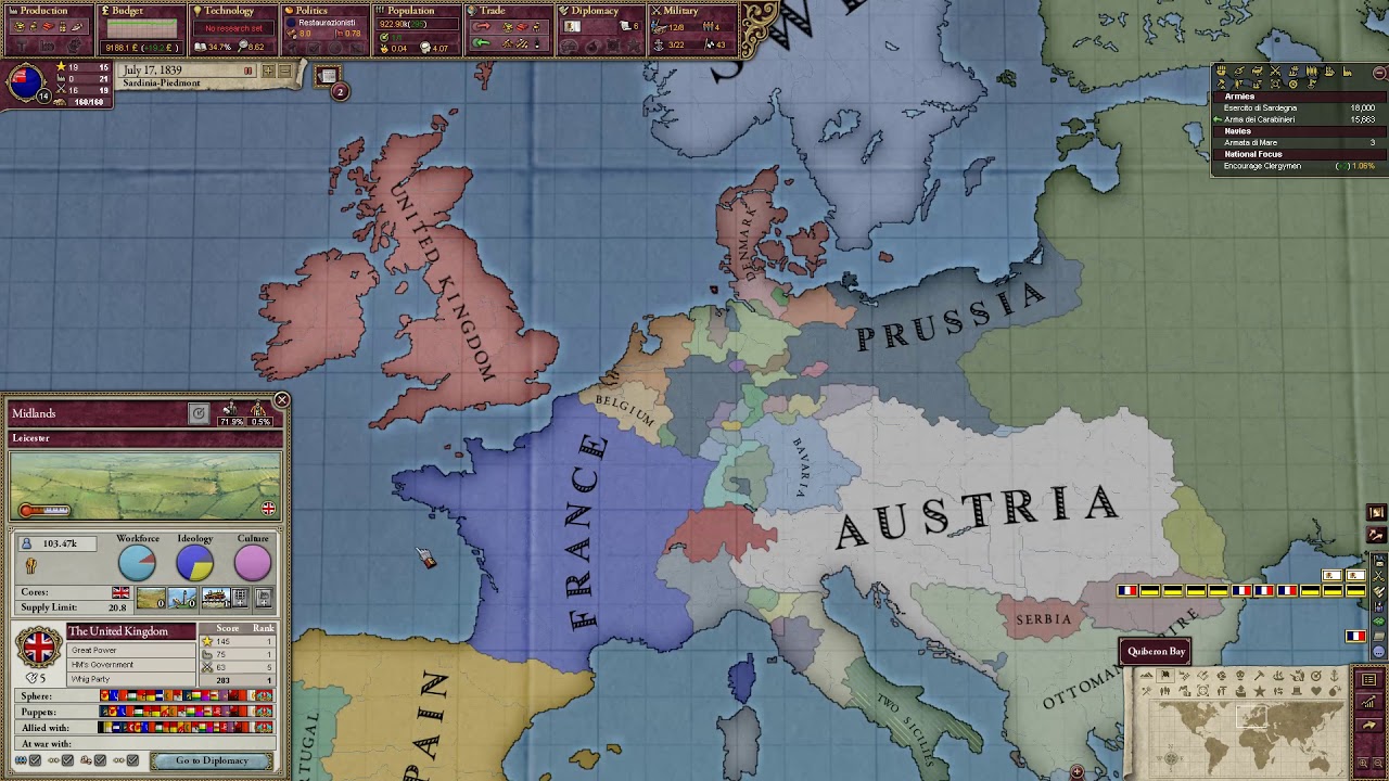 Victoria 2 Piedmont Sardinia/Italy 2 War goes well and Garibaldi's ...