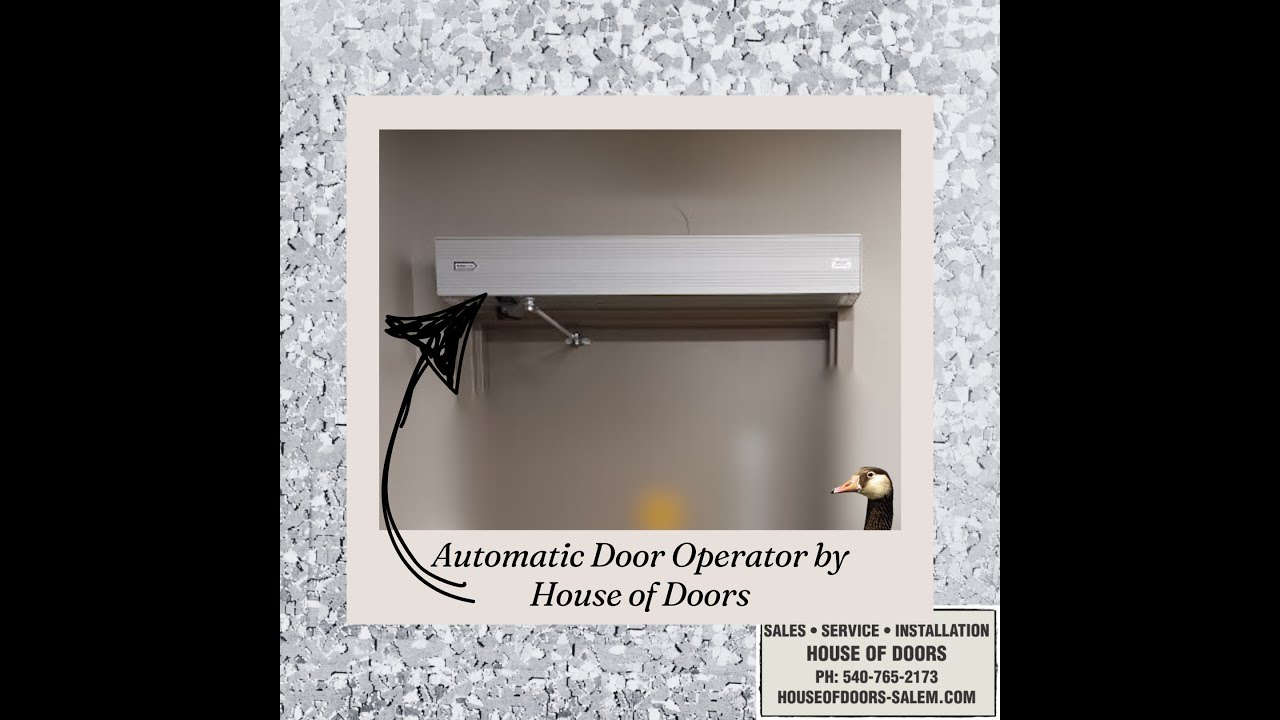 Automatic Door Operator supplied and installed by House of Doors - YouTube