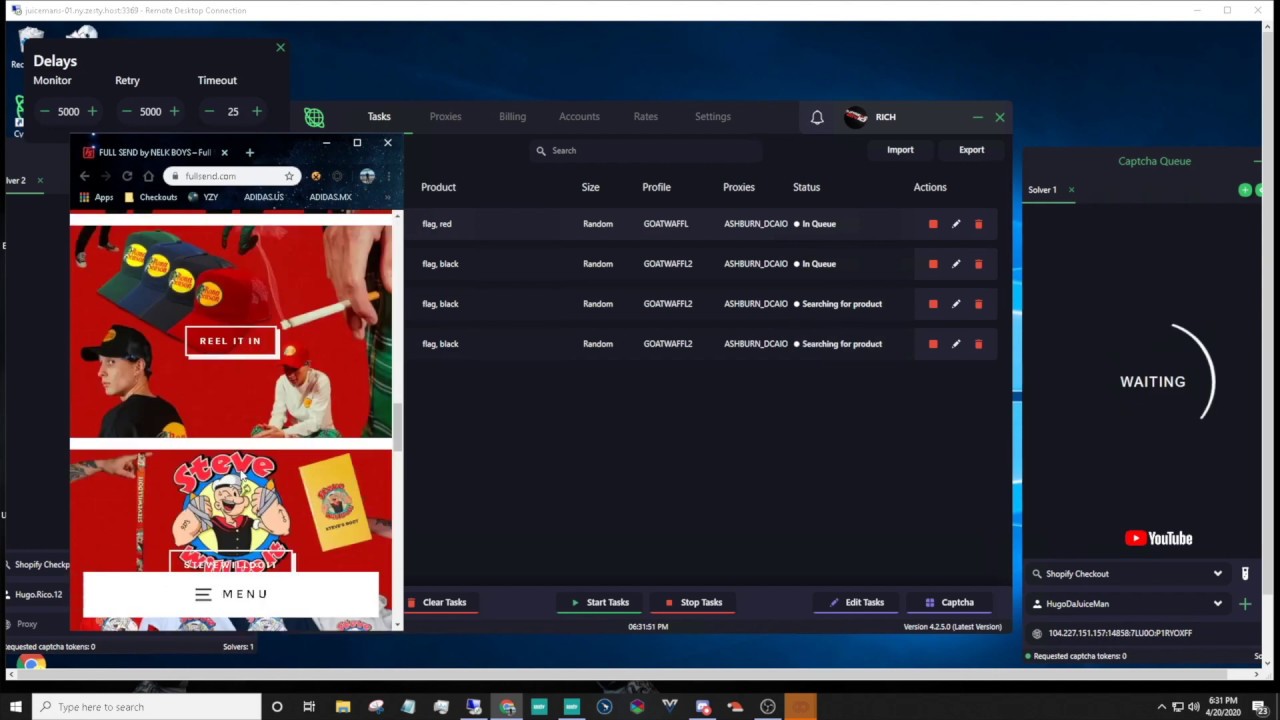 FULL SEND 420 DROP LIVE COP! - YouTube