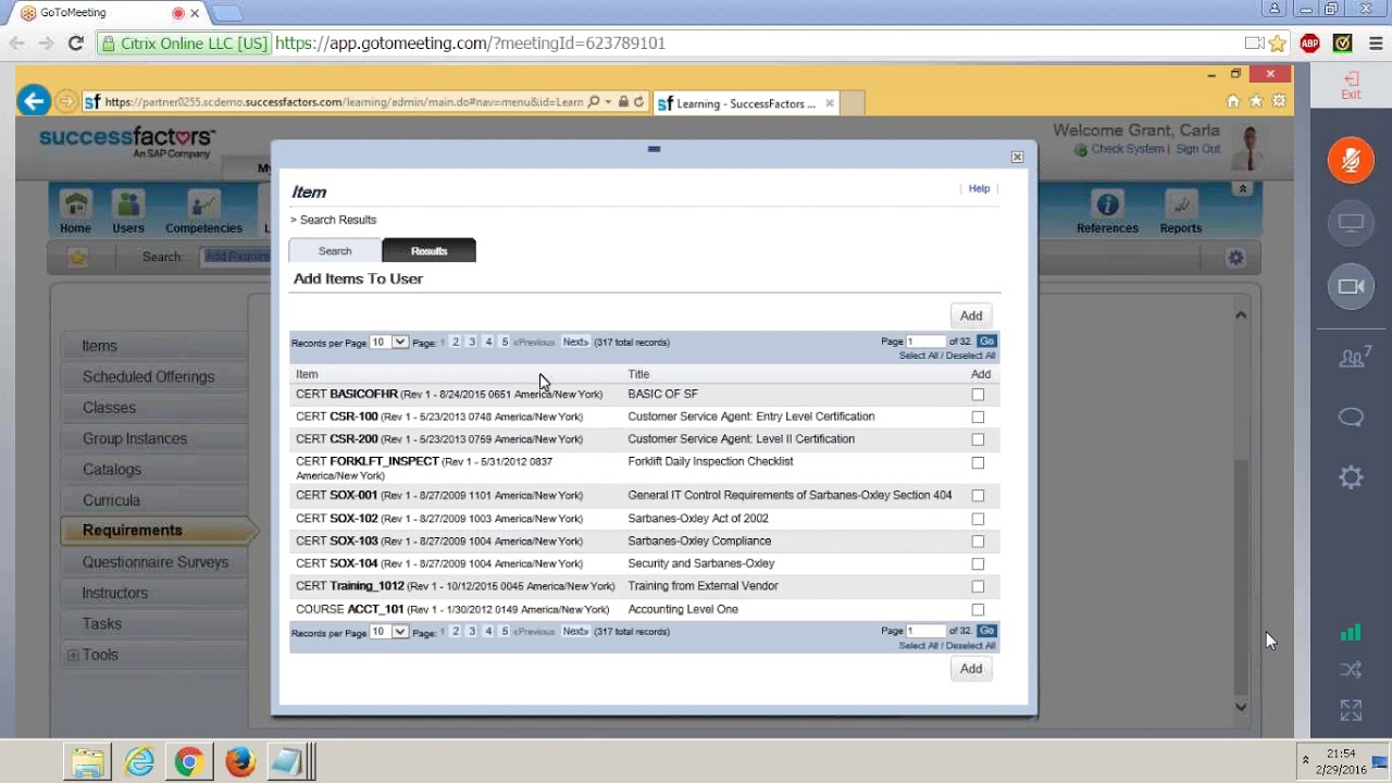 SAP SuccessFactors LMS 10 - YouTube