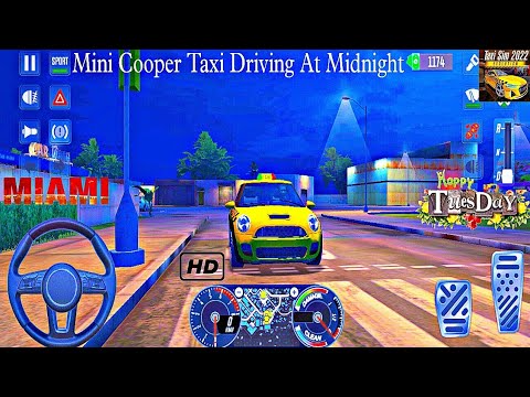 Mini Cooper Taxi Driving - New Update - Taxi Sim 2022 Evolution ...