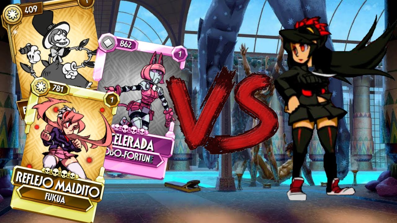 Fukua (Shadow Puppet) VS 100K (Skull Girls Mobile) - YouTube