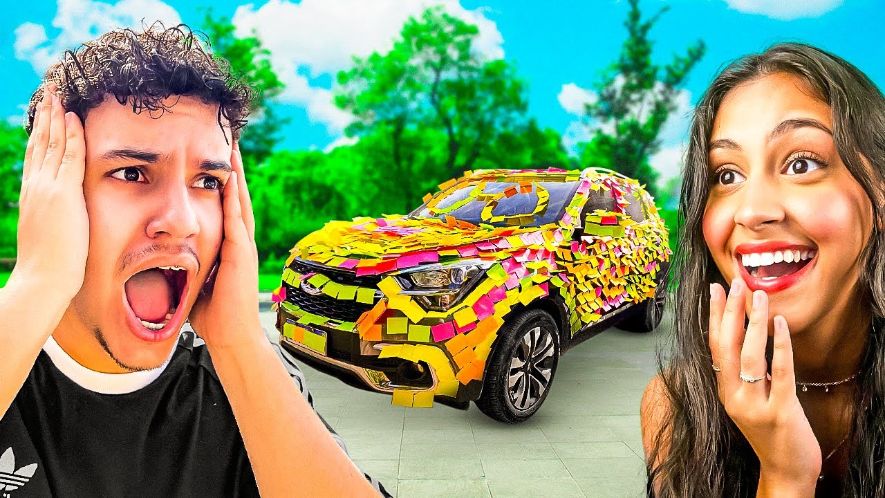 A Duda Trolou O Meu Carro Com Post It Trollagem Youtube