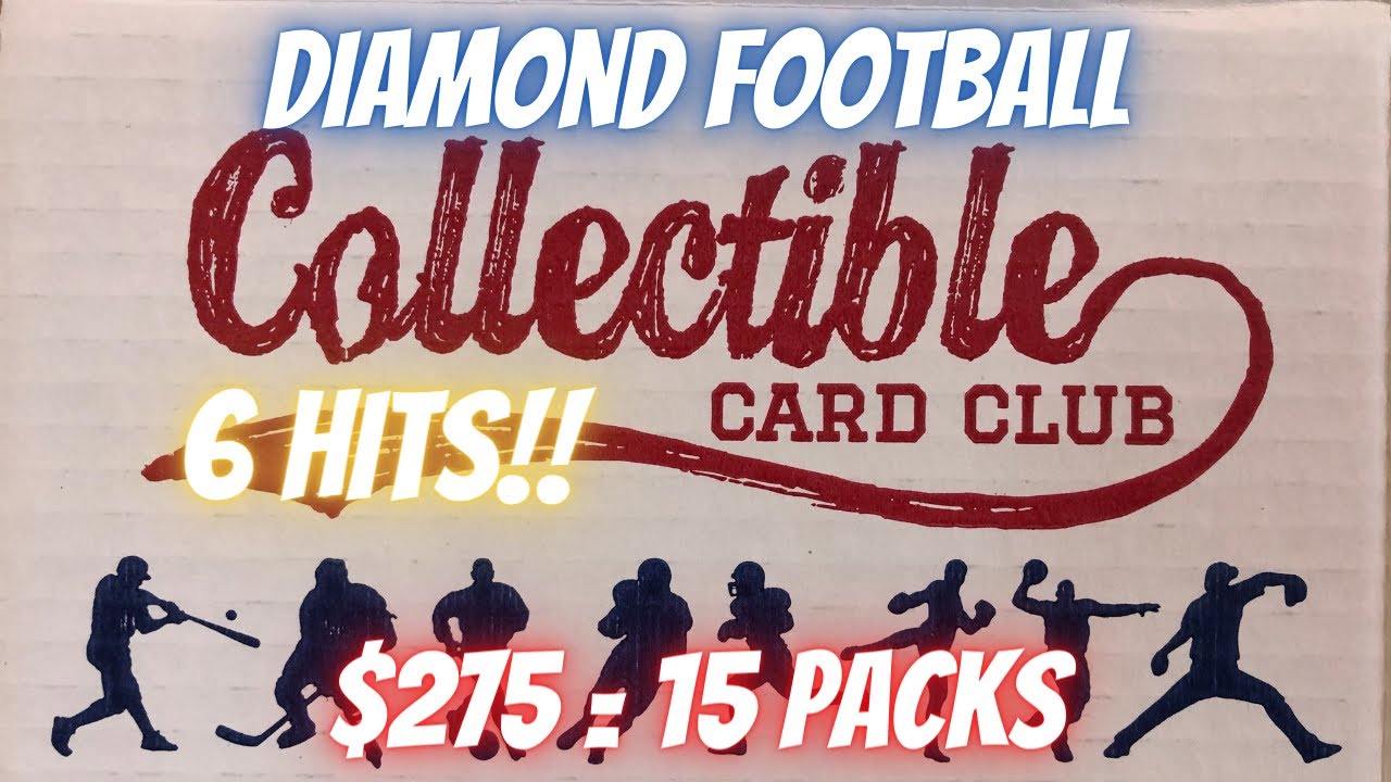 Collectible Card Club Diamond Football. 6 Hits! $275! - YouTube
