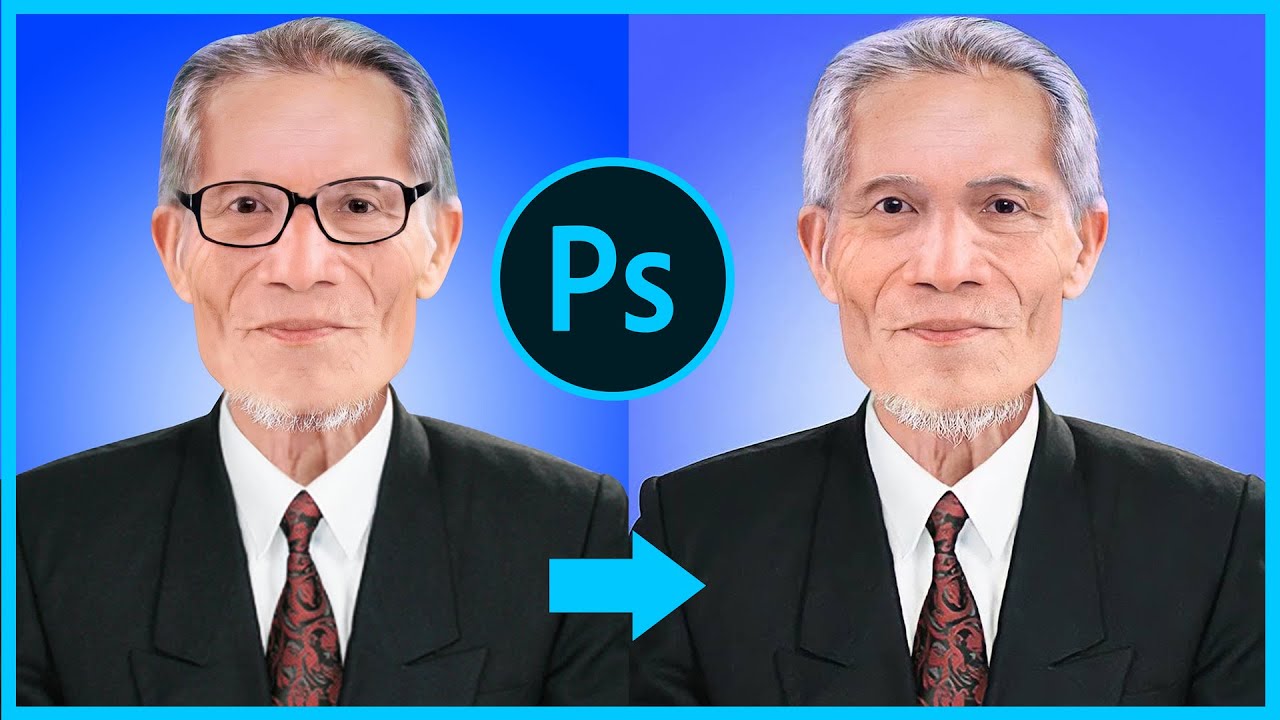 Phục Chế ảnh Loại Bỏ Kính Mắt Với Photoshop Bonart Youtube