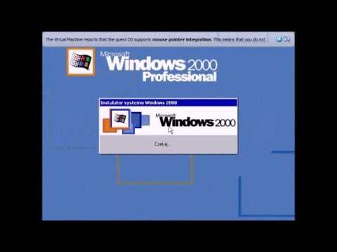 Instalacja Windows 2000 Professional - YouTube