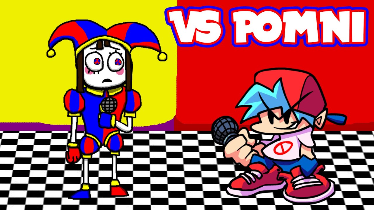 FNF: VS POMNI // The Amazing Digital Circus Friday Night Funkin' - YouTube