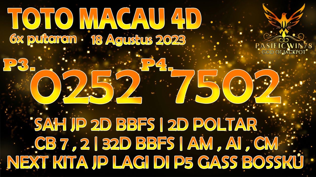 PREDIKSI MACAU HARI INI 18 AGUSTUS 2023 | PREDIKSI TOTOMACAU.COM HARI ...