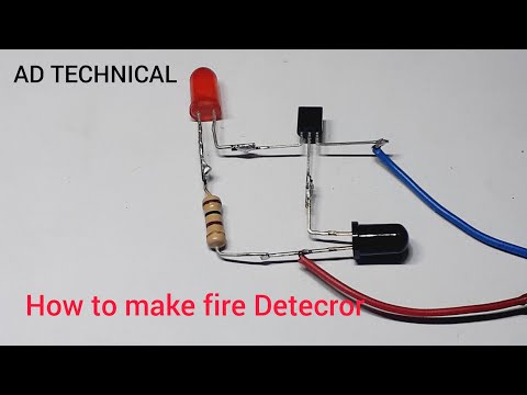 How to make fire detector using BC547 projects #viral #youtubevideos