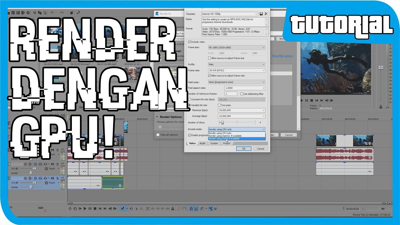 Cara Menggunakan VGA/GPU untuk Render di Vegas PRO! - YouTube