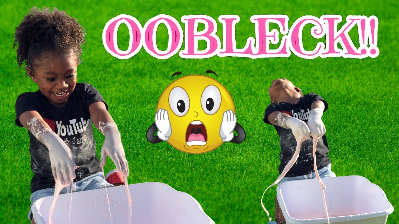 WE MADE OOBLECK!! | DIY SCIENCE EXPERIMENT | Non-Newtonian Fluid | Fun ...