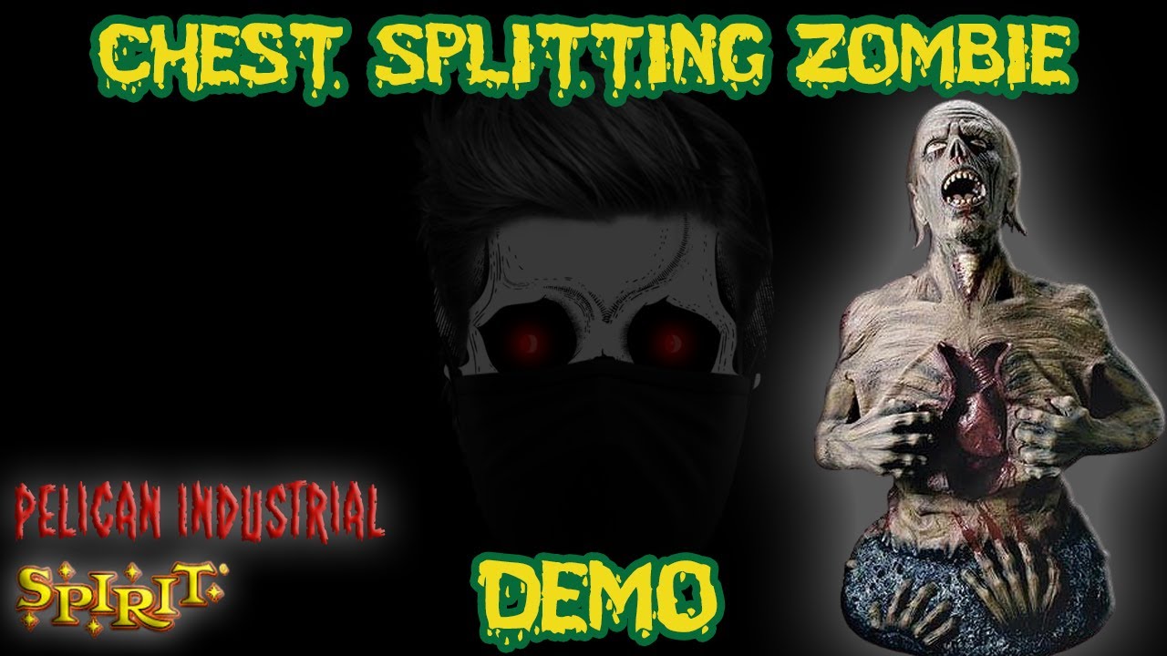 (Spirit Halloween) Pelican Industrial Chest Splitting Zombie 2006 Demo - YouTube