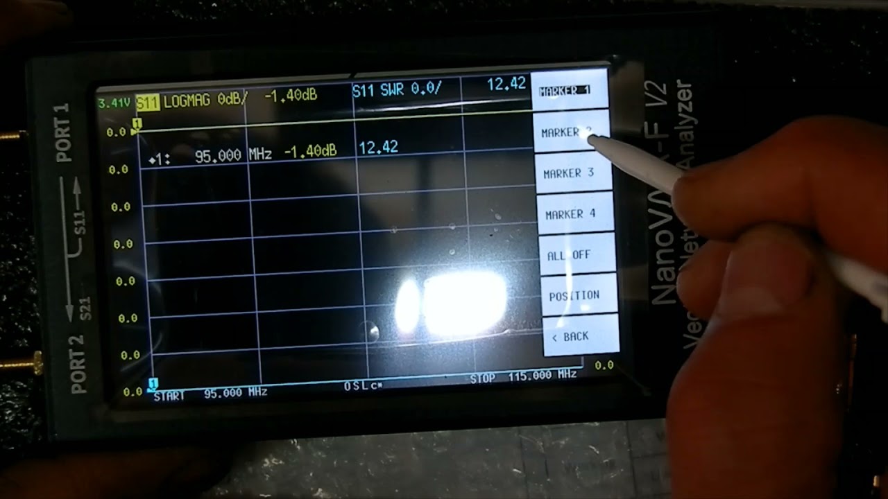 Set frequency range on Nano VNA - YouTube