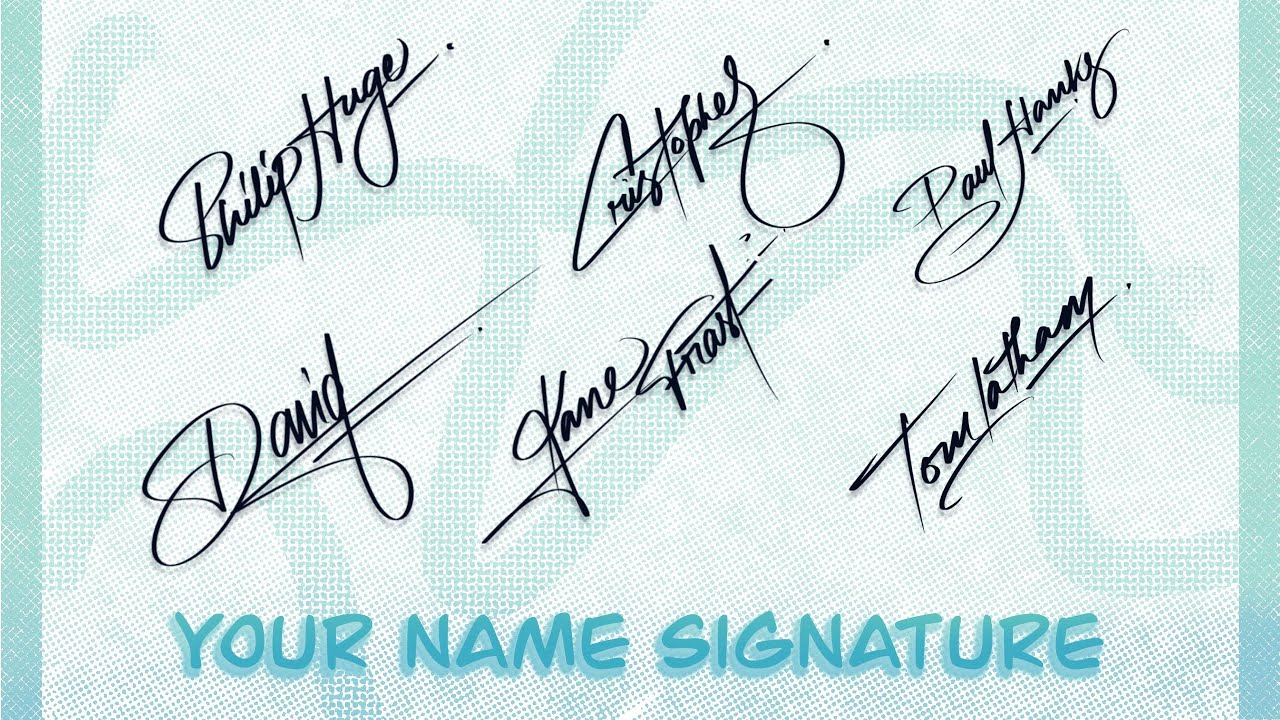 How to signature your name | Sign your name | Signature tips ...