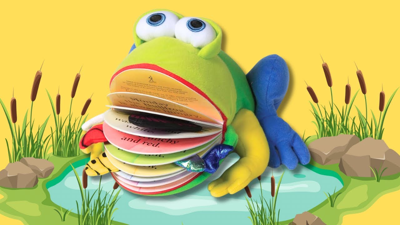 MONDAY THE BULLFROG Reading Aloud Story Soft Book Learning Days of the ...