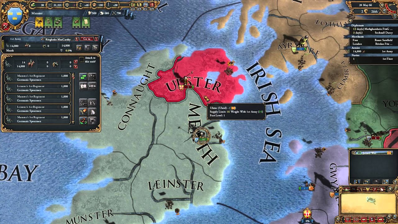 Lets Play Europa Universalis IV - Conquest of Ireland Episode 4 - YouTube