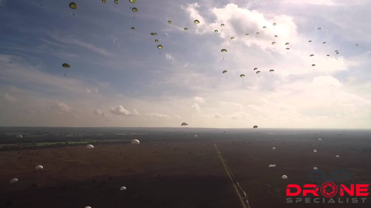 Parachute Dropping filmed by drone - DJI Inspire 1 - YouTube