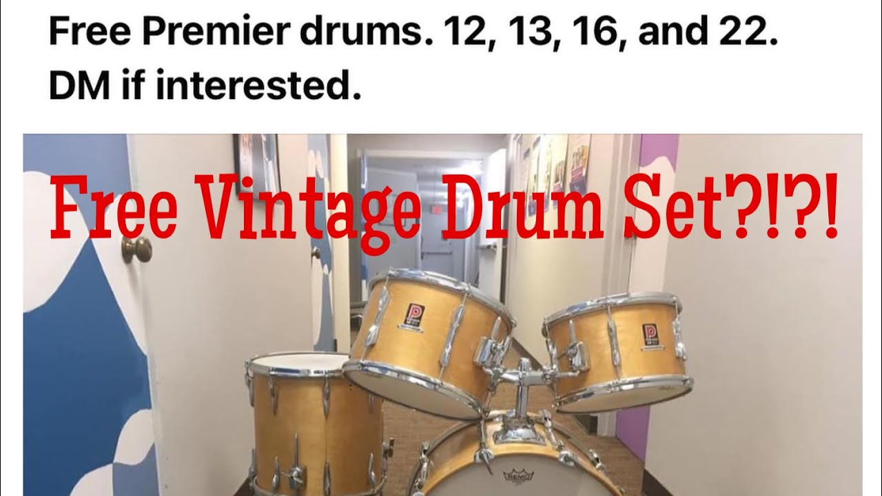 Free Vintage Drum Set? Vintage Premier Resonator Drum set 12,13,14, 20 ...