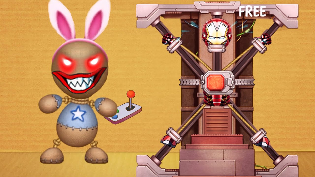 The Mecha Rack VS Iron Buddy - Kick The Buddy - YouTube