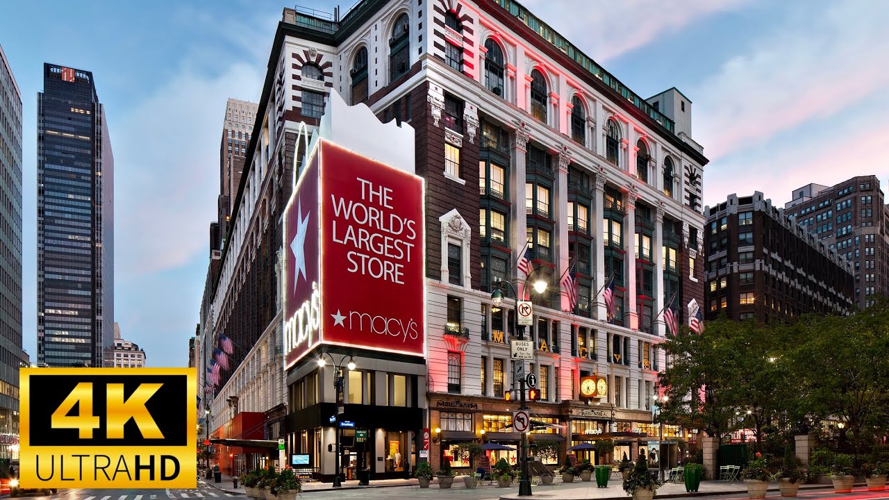 The Largest Store In The World! - NYC Holiday Walking Tour [4K] Macy’s ...