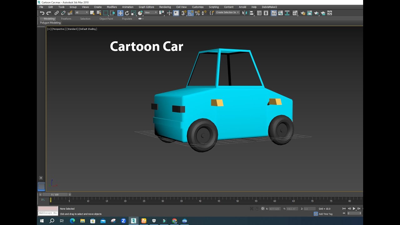 Cartoon Car Modeling Tutorial Part 01 - YouTube