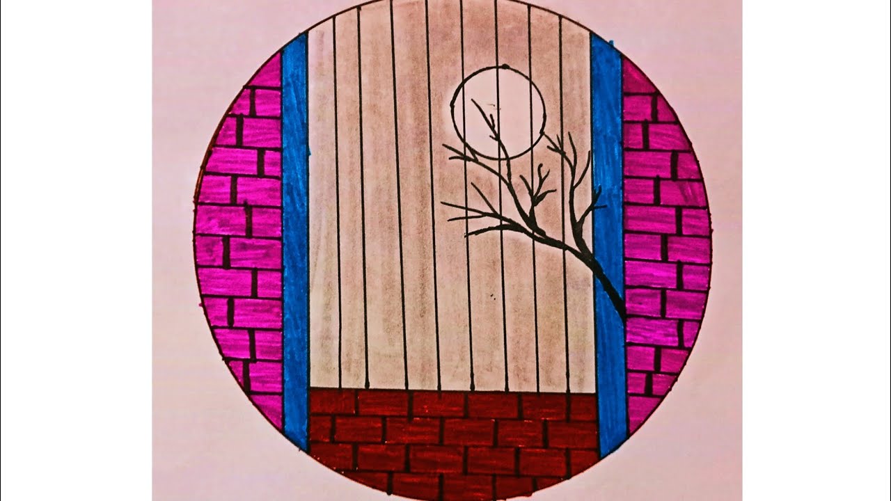 How to draw Wonderful art on window|Window art|@Sabina.Arts.20 - YouTube