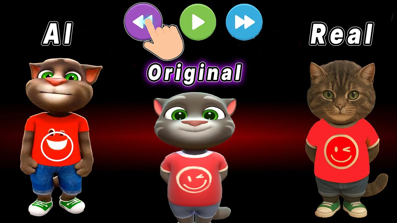 Funny Rewind Talking Tom Cat Original - Ai - Real 👍 My Talking Tom 2 ...