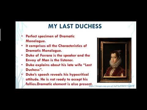 Robert Browning : Dramatic Monologue - YouTube