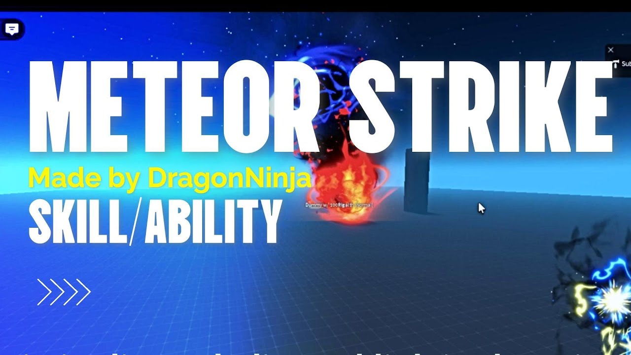 🔥Roblox Meteor Ability GIVEAWAY – Custom VFX + Script! #robloxvfx # ...