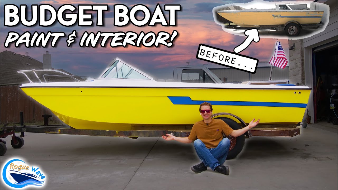 Restoring a 1974 Boat on a Budget: Paint & Interior Complete! - YouTube