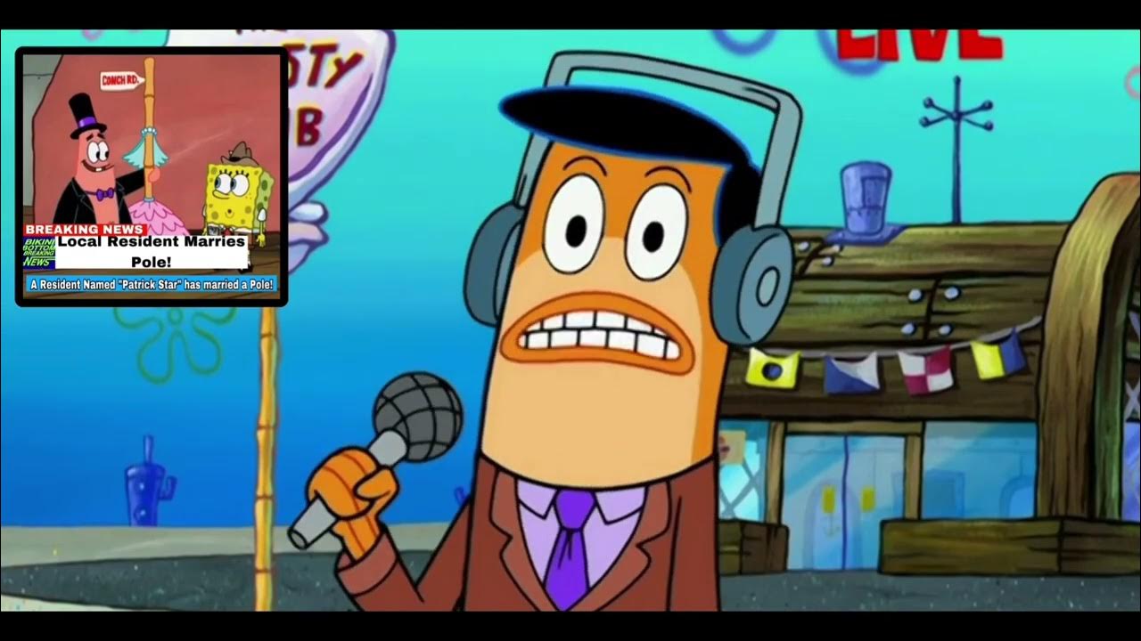 Breaking News: Local Man Marries Pole | Bikini Bottom News + Bikini ...