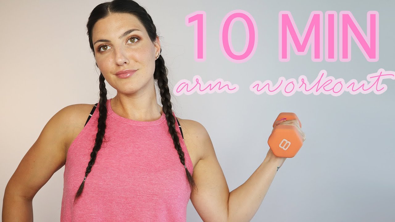 10 MINUTE ARM WORKOUT (DUMBBELLS) | Workout Wednesday - YouTube