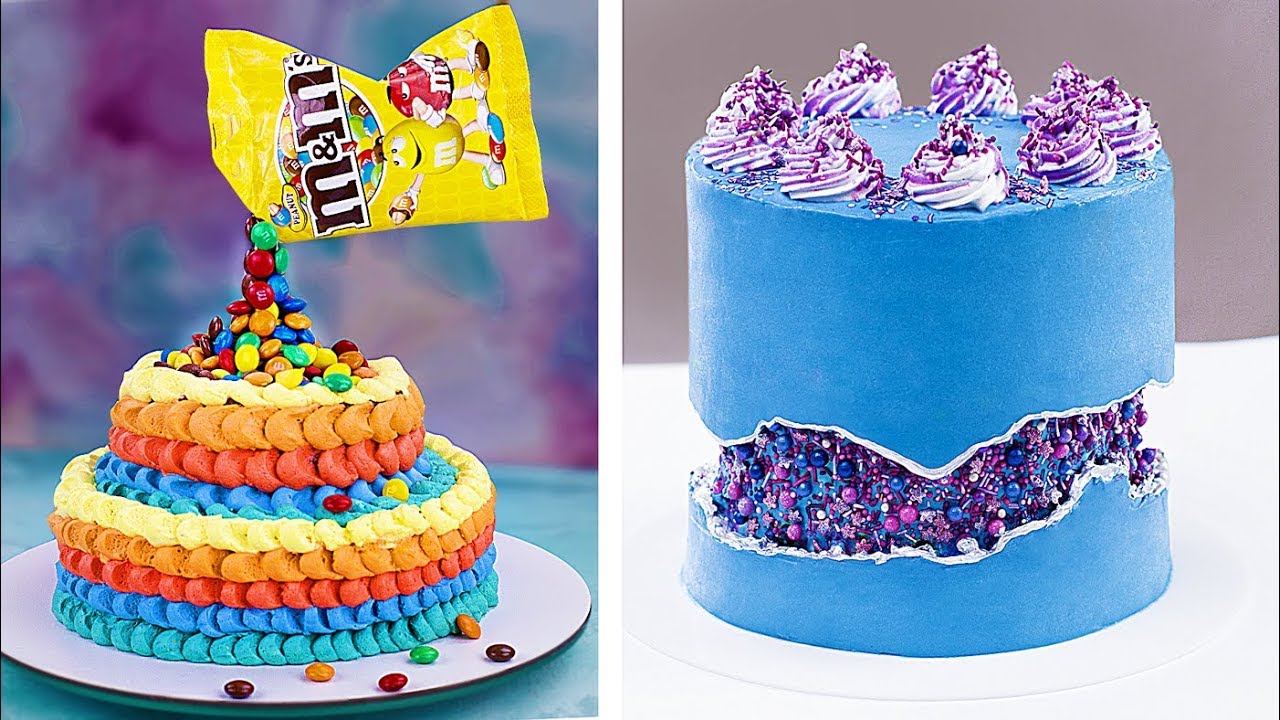 9 Crazy Clever Cake Hacks / 9 Mermerizing Cake Décor - YouTube