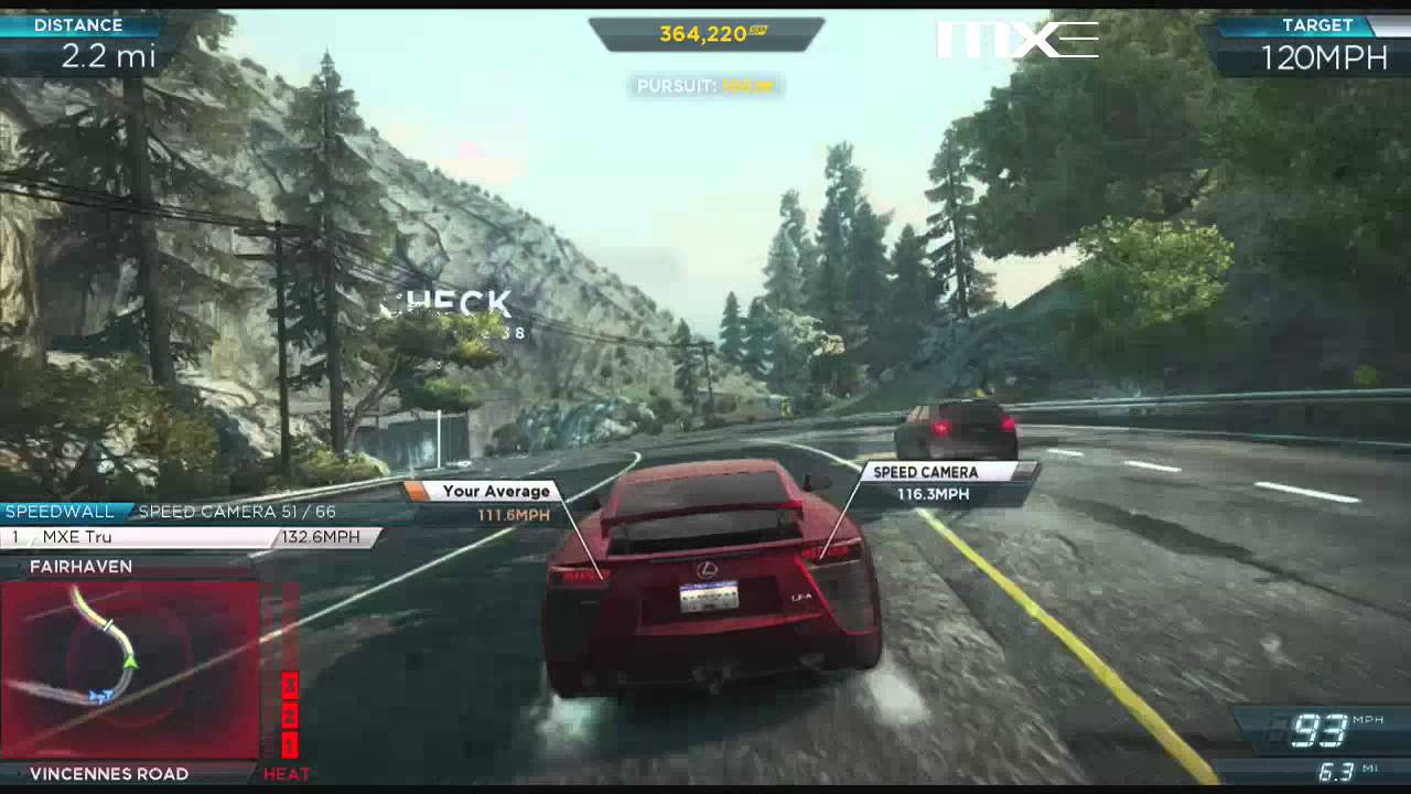 Need for Speed Most Wanted (2012) - Lexus LFA Speed Run HD [NFS01 ...