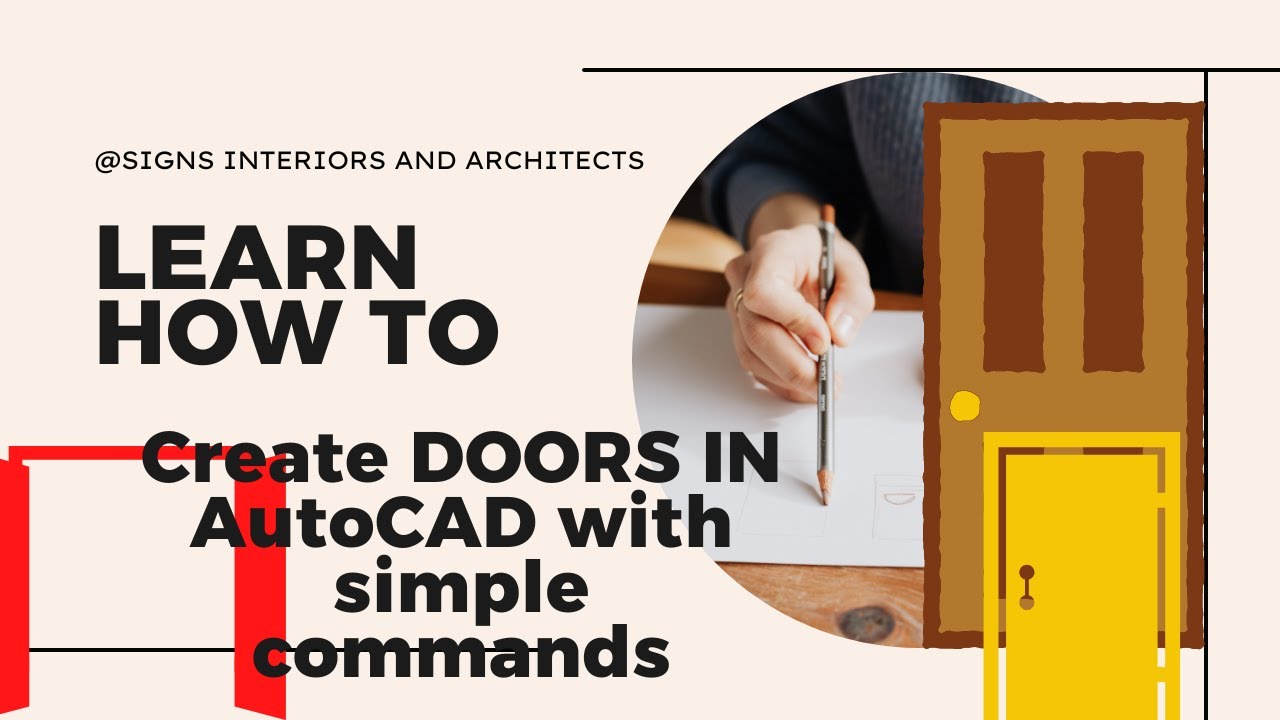 How to Create Door in AutoCAD in 2 minutes - YouTube